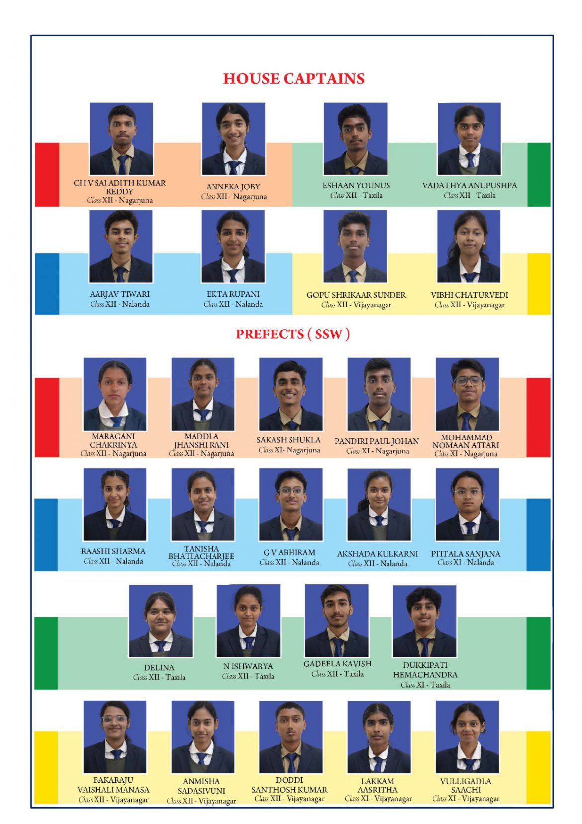 Senior School Prefectorial Board - Hyderabad Public School